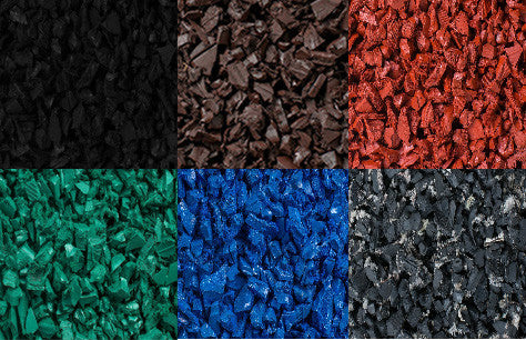 Rubber Mulch Colors: Black Rubber Mulch - RubberMulch.com