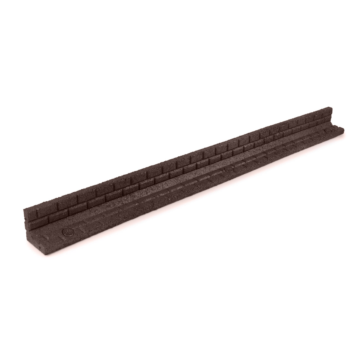 L Shape Rubber Border - Brick - RubberMulch.com