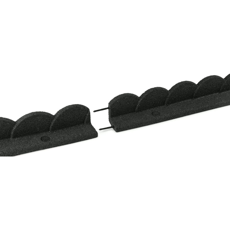 L Shape Rubber Border- Scalloped - RubberMulch.com