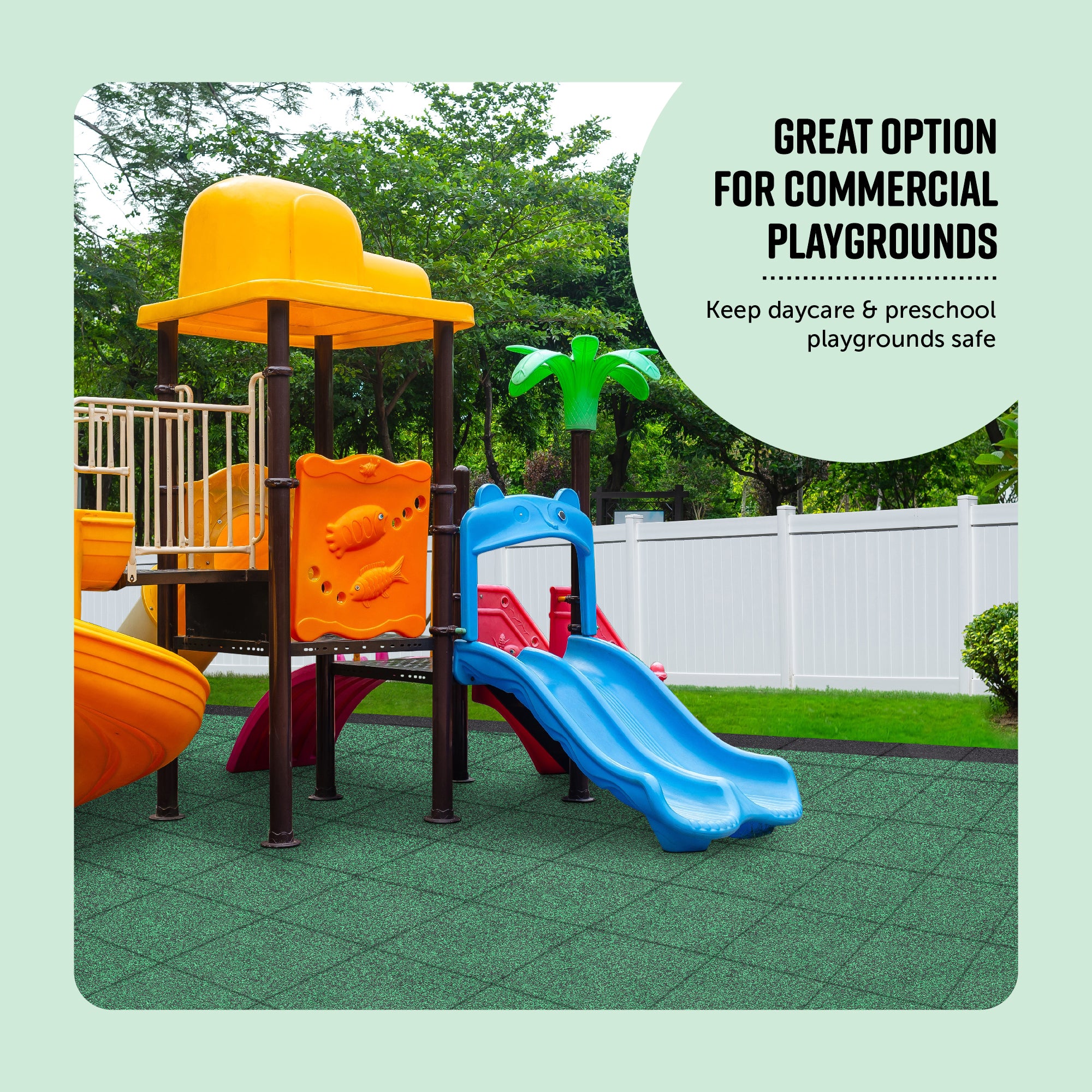 Playsafer Elevate Tile 2'' - RubberMulch.com