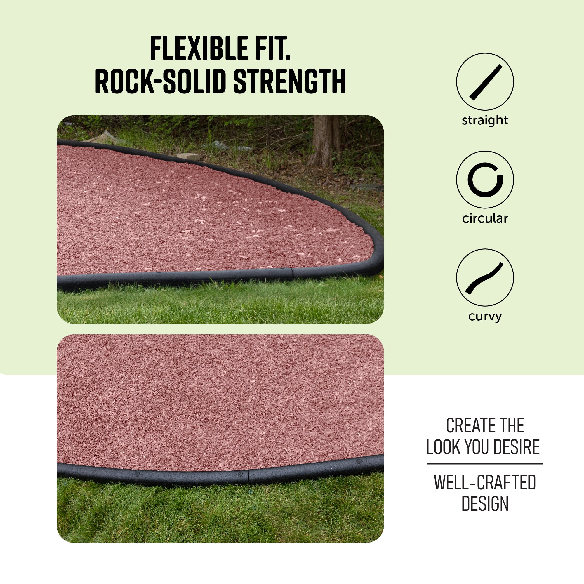 Rubber Borders - RubberMulch.com