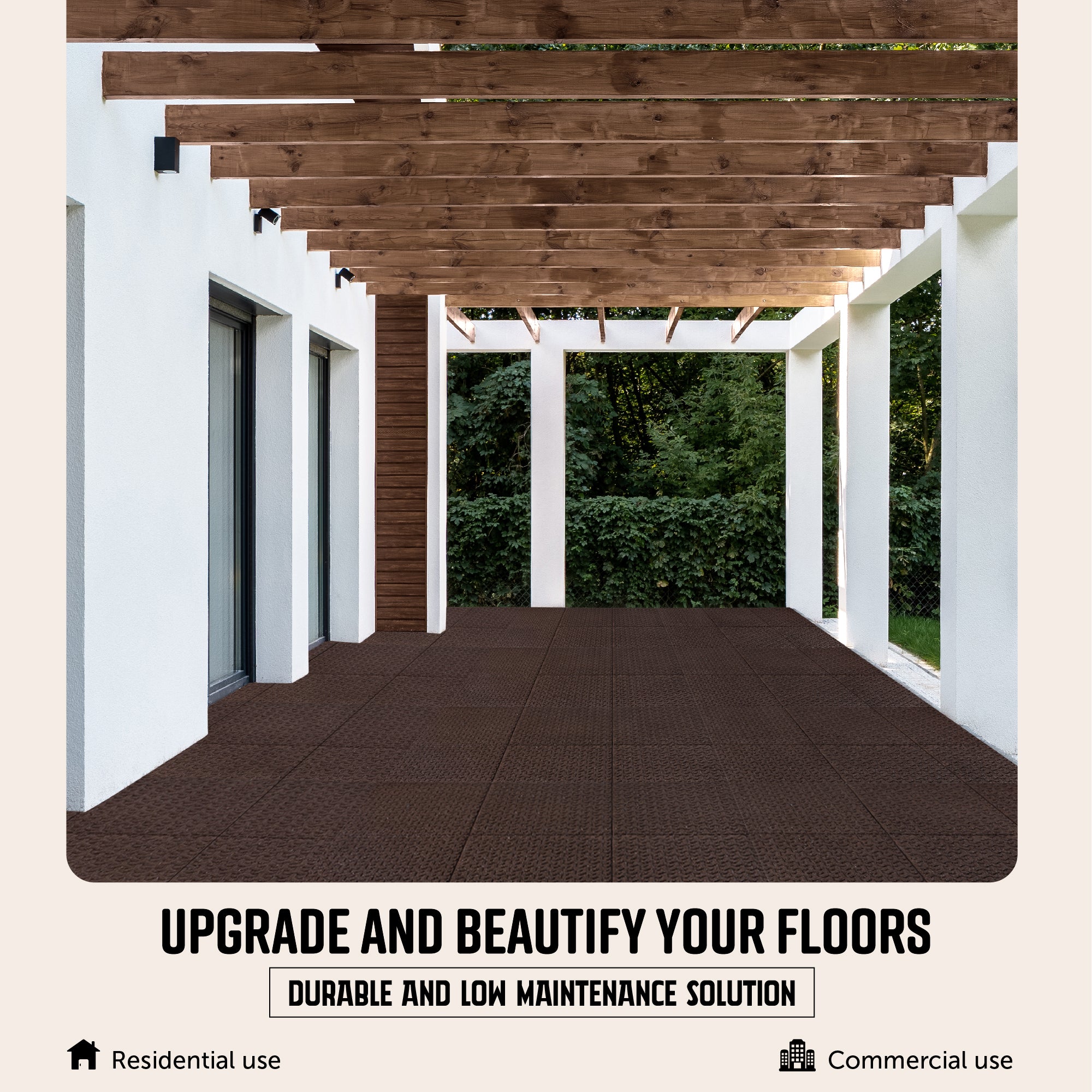 Windmill Interlocking Rubber Paver Tile - RubberMulch.com