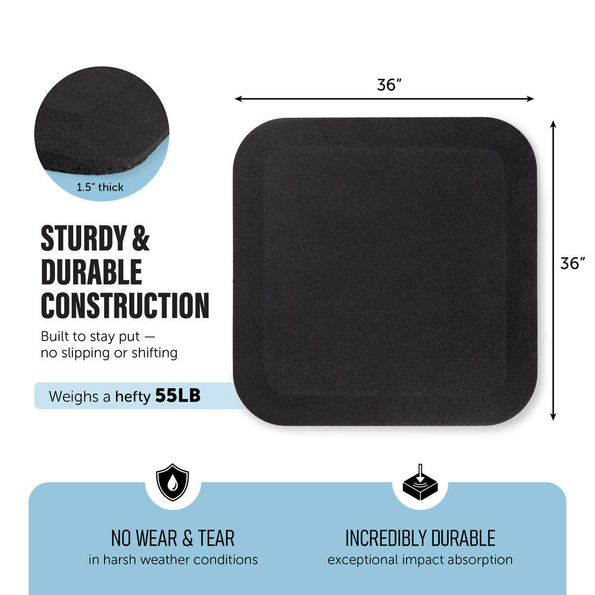 Commercial Rubber Slide Mat - RubberMulch.com