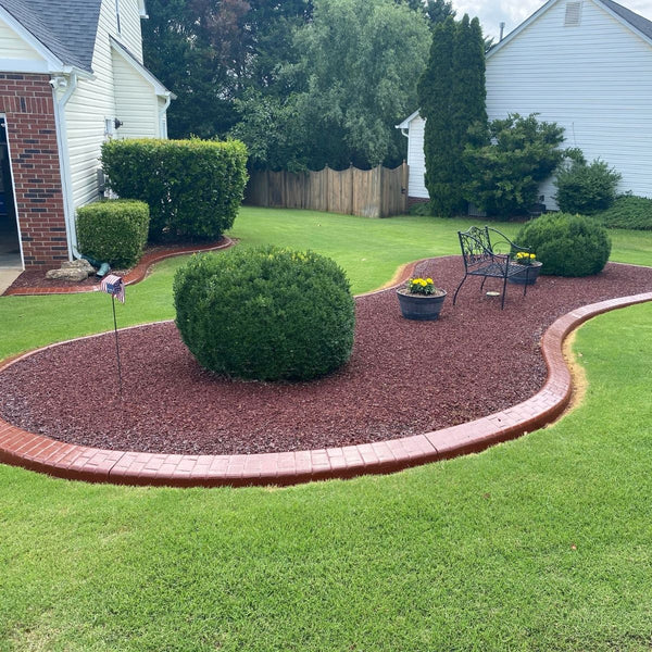 Red Rubber Mulch - RubberMulch.com