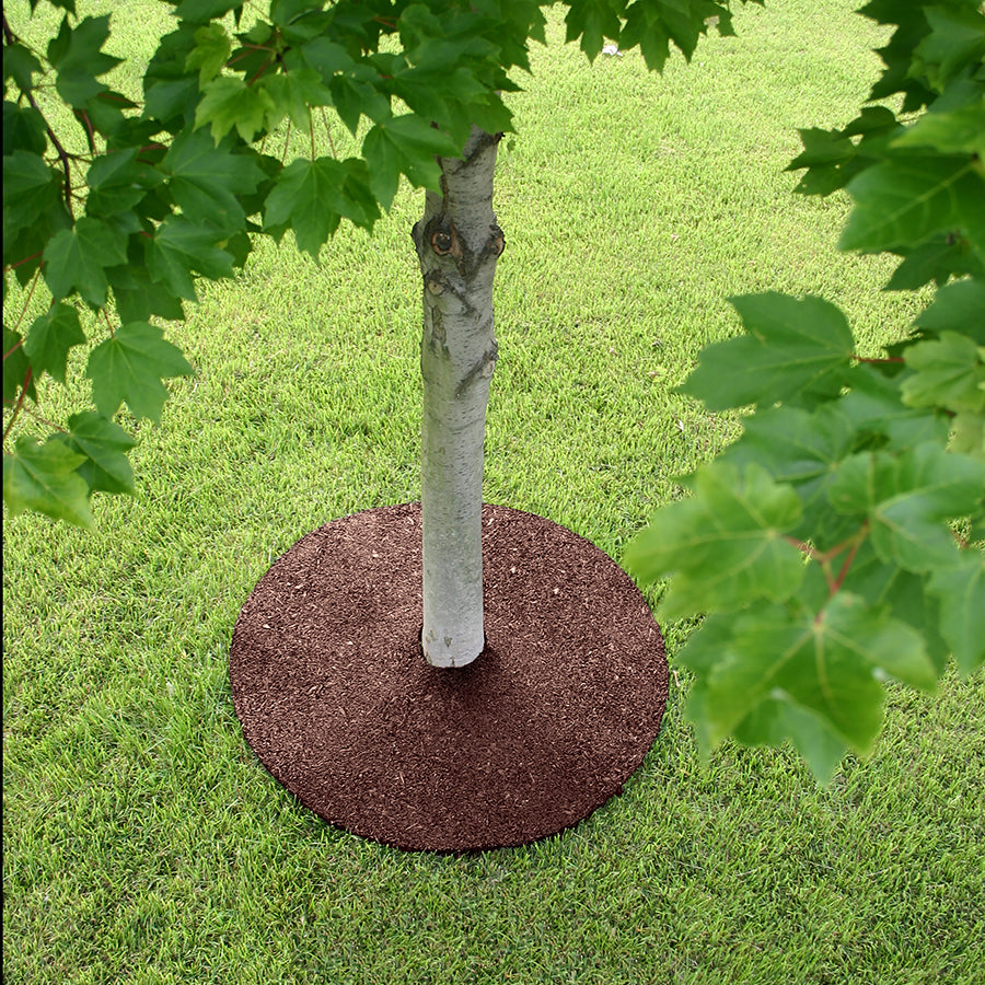 24" Rubber Tree Ring - RubberMulch.com