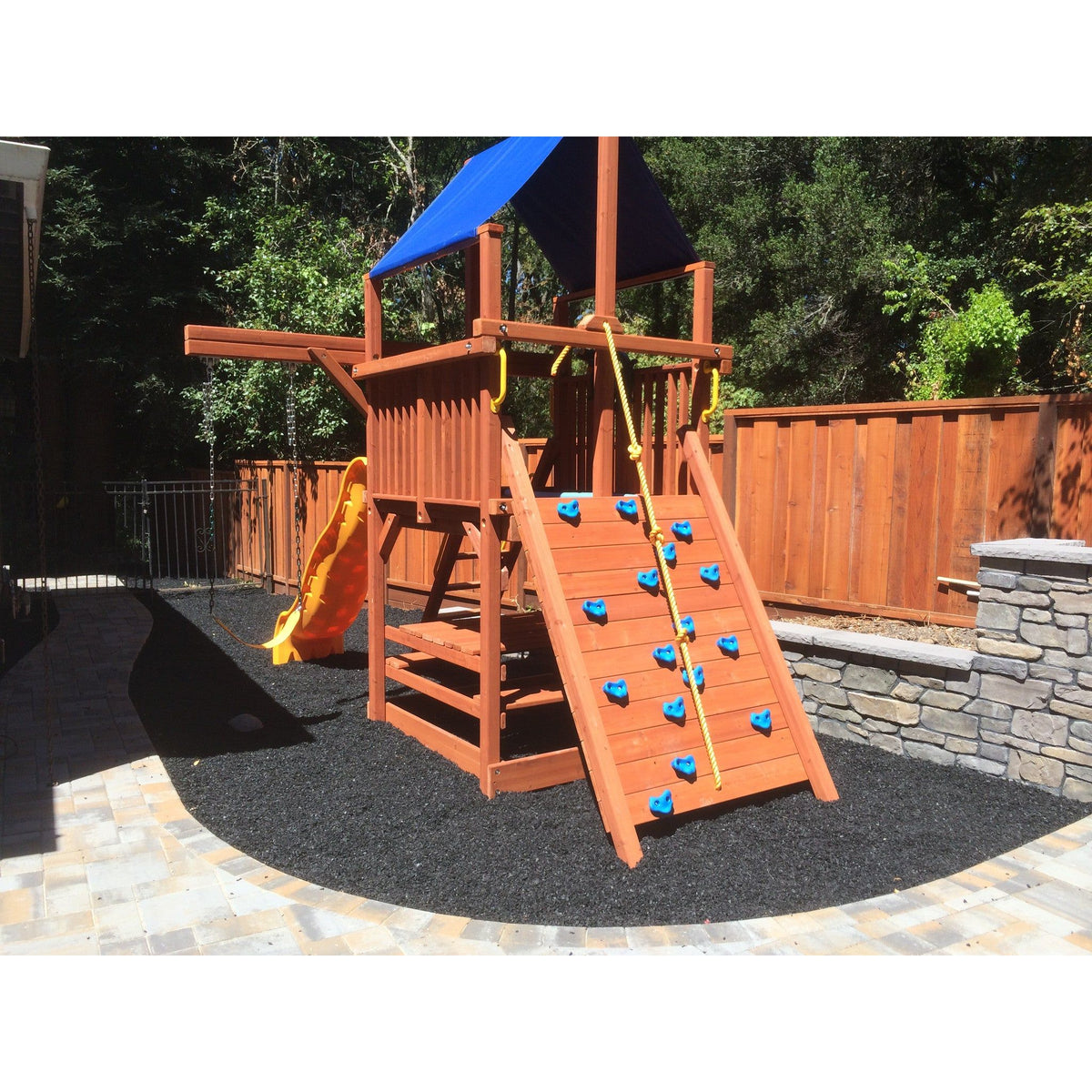 Black Rubber Mulch for Playgrounds - RubberMulch.com